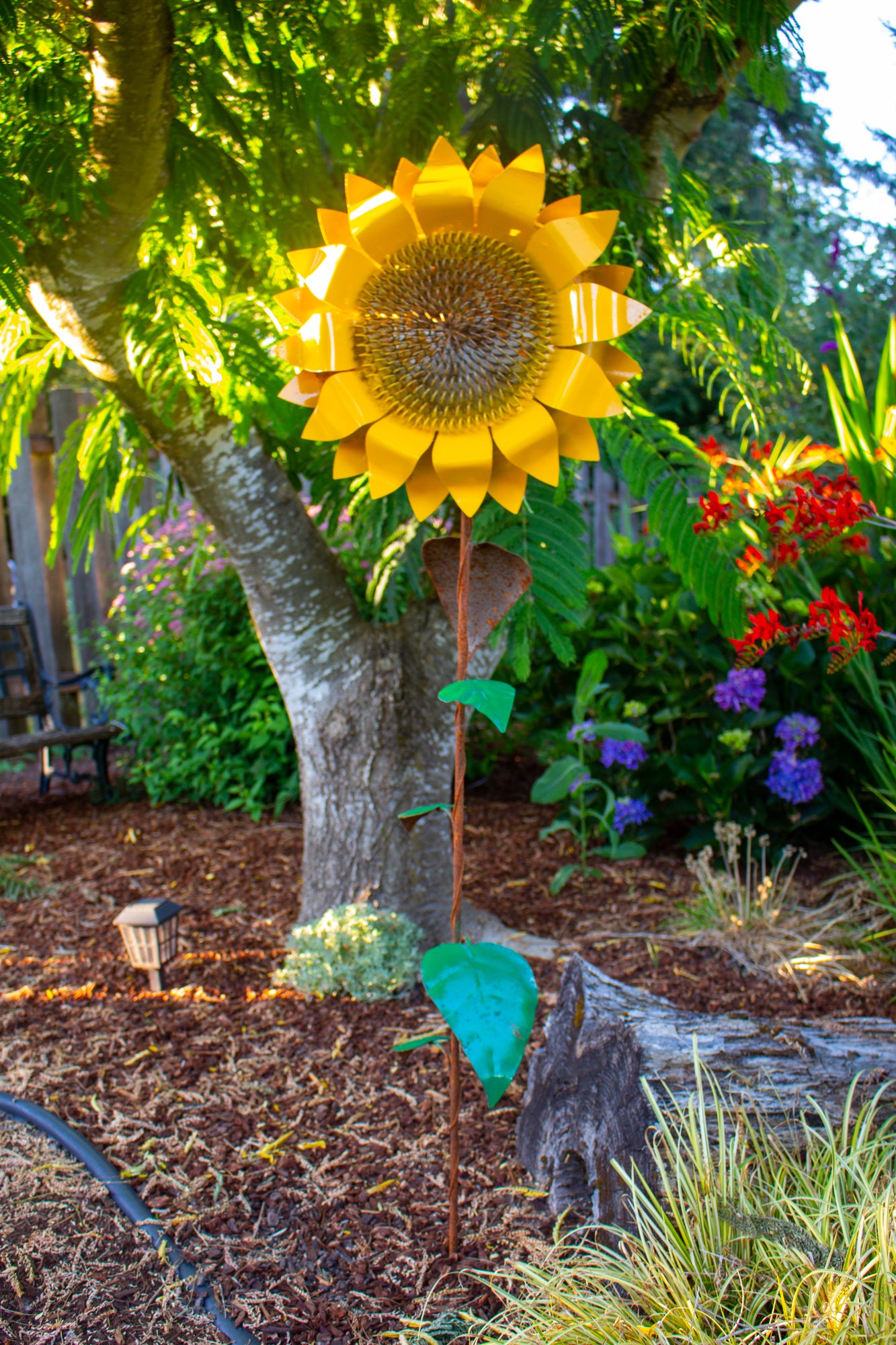Large Sunflower Stake– Elegant Garden Design