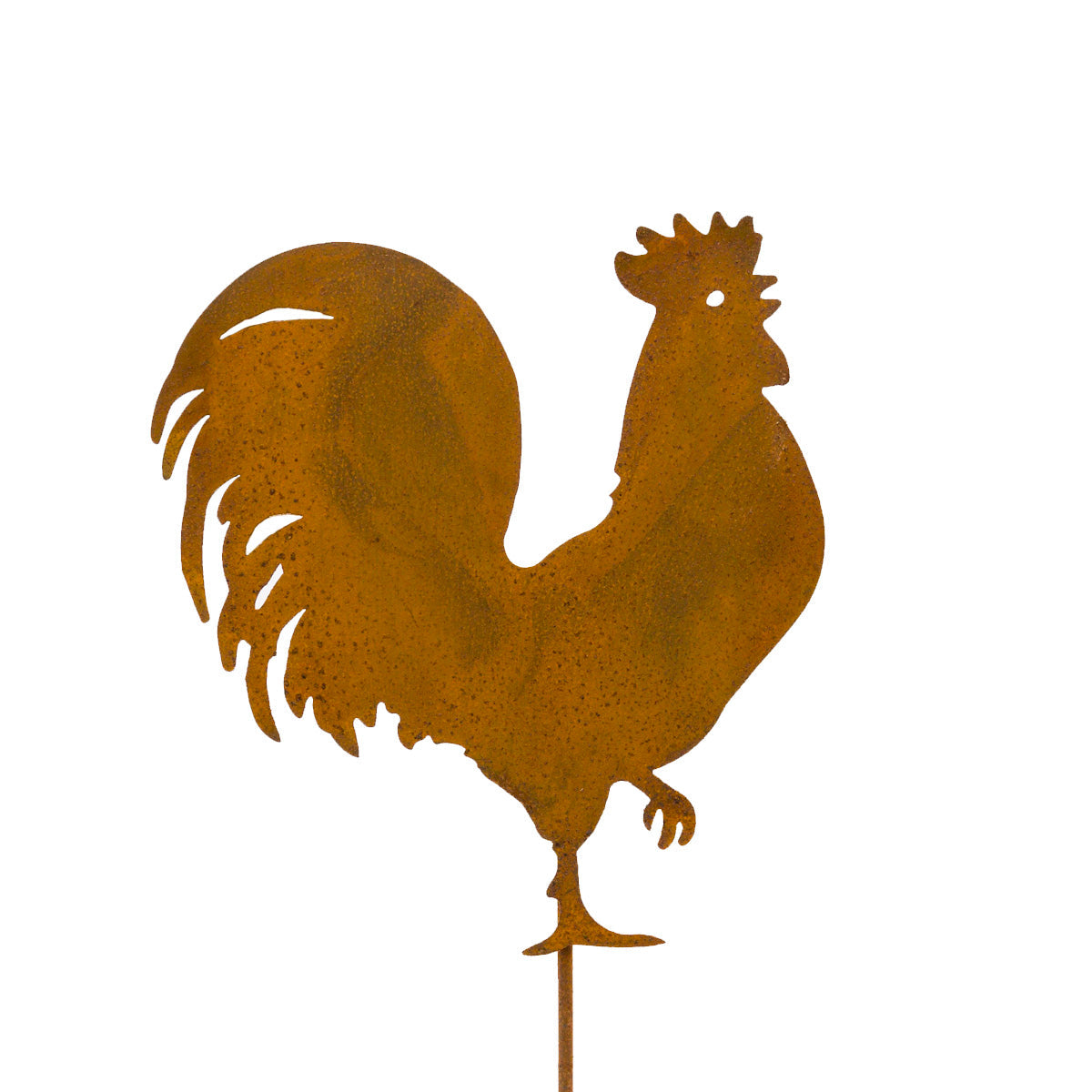 Rooster Pick Rusty Birds Decorative Metal Birds Elegant Garden Design