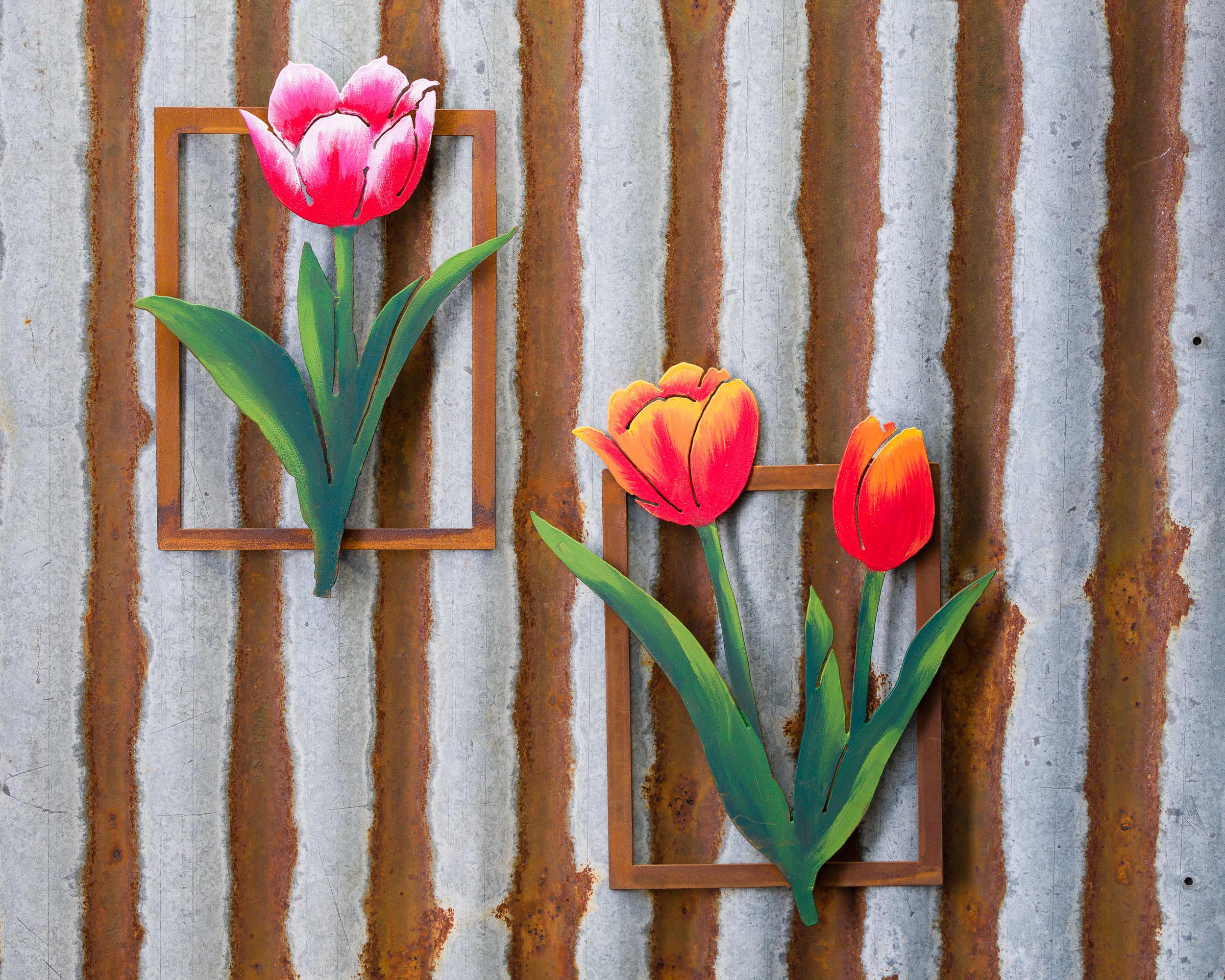 Double Tulip Frame– Elegant Garden Design
